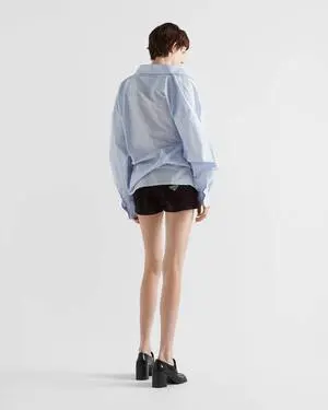 Prada Velvet Denim Shorts