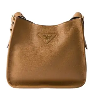 Prada Hobo Crossbody Bag - Caramel