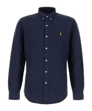 Polo Ralph Lauren Pony Embroidered Long-sleeved Shirt - Black