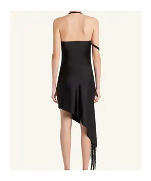 COURREGES Asymmetrical Lace-trimmed Dress
