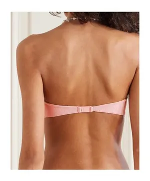 Marysia Antibes Recycled-seersucker Bikini Top