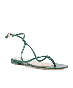 GIANVITO ROSSI Black Mamba Flat Sandals
