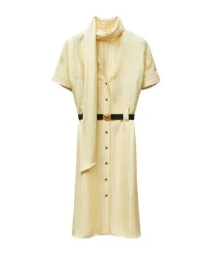 Versace Greca-jacquard Midi Shirt Dress