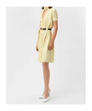Versace Greca-jacquard Midi Shirt Dress