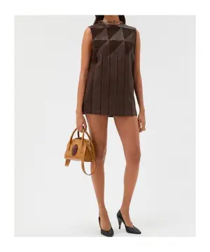 Versace Panelled Sleeveless Mini Dress