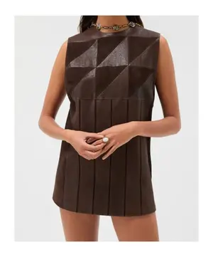 Versace Panelled Sleeveless Mini Dress