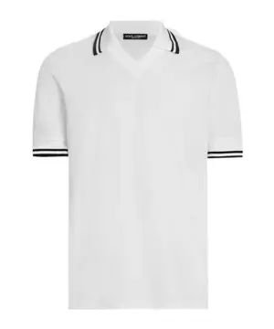 Dolce & Gabbana Dolce Gabbana Short-sleeved Polo Shirt - White