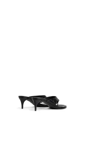 Alaïa Mules Tong In Crocodile Embossed Calfskin