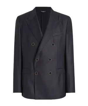Dolce & Gabbana Double-breasted Buttoned Blazer - Black