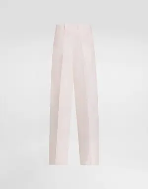 Dolce & Gabbana Double-breasted Suit In Linen Canvas