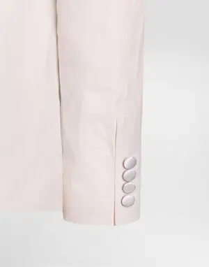 Dolce & Gabbana Double-breasted Suit In Linen Canvas
