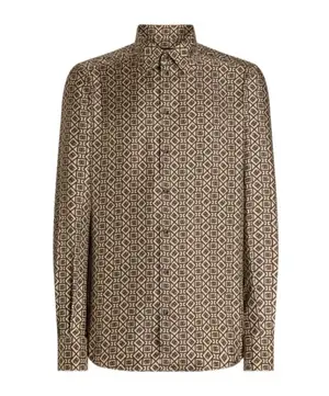 Dolce & Gabbana Geometric-pattern Shirt - Brown
