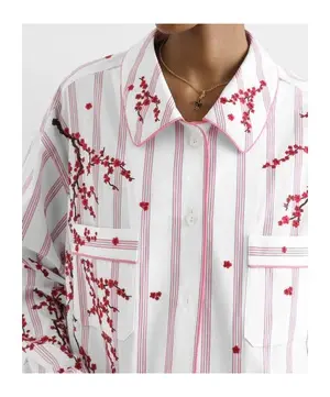 Dolce & Gabbana Vanity Shirt With Flower Embroidery