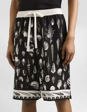 Dolce & Gabbana Seashell-print Drawstring Shorts