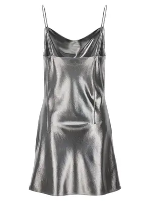 ROTATE BY BIRGER CHRISTENSEN Metallic Lamé Minidress