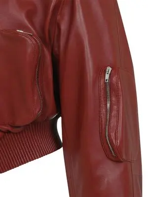 Phoebe Philo Zip-front Leather Bomber Jacket
