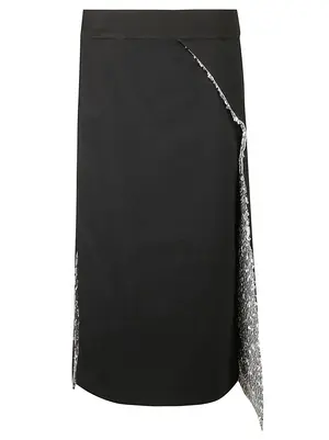 Rabanne Asymmetric Side Slit Skirt