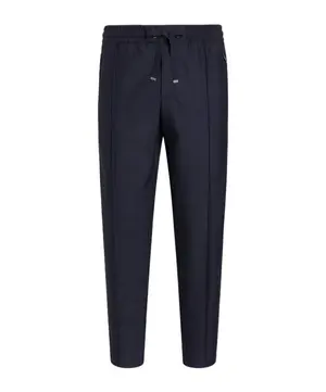 Dolce & Gabbana Virgin-wool Jogging Trousers - Black