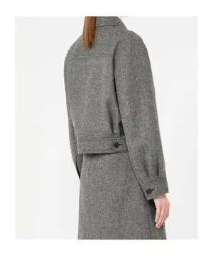 Max Mara Herringbone-pattern Wool Jacket