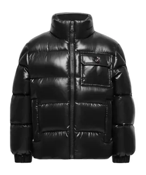 Moncler Alaxios Short Hooded Down Jacket - Black