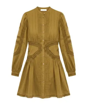 Ulla Johnson Elysia Cotton Mini Dress - Brown