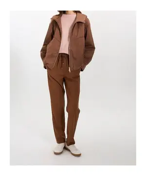 Marella Zip-up Hooded Casual Jacket