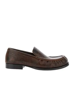 Dries Van Noten Round-toe Loafers - Brown