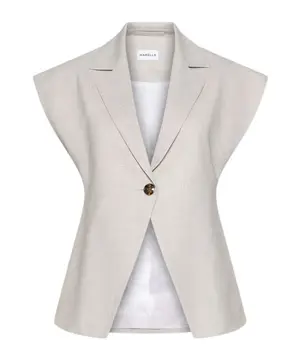 Marella Single-button V-neck Vest No