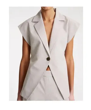 Marella Single-button V-neck Vest - No