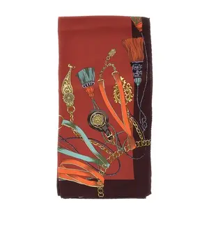 Etro Silk Scarf With Charm Motif