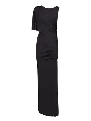 Roberto Cavalli Draped One-shoulder Dress