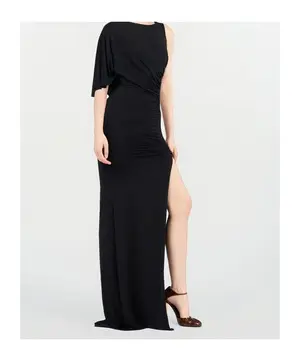 Roberto Cavalli Draped One-shoulder Dress
