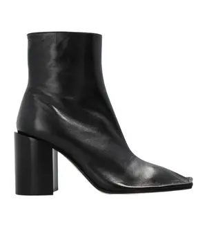 MAISON MARGIELA Leather Heeled Ankle Boots - Black