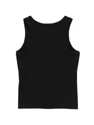 Moschino Logo Ribbed Tank Top