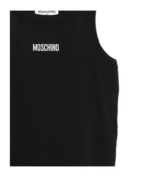 Moschino Logo Ribbed Tank Top