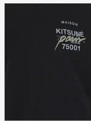 Maison Kitsuné Logo-print Fox-motif T-shirt