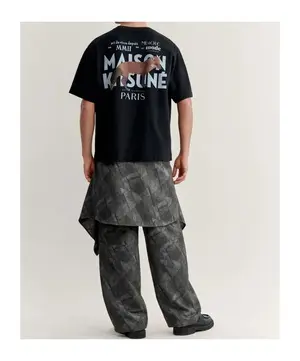 Maison Kitsuné Logo-print Fox-motif T-shirt