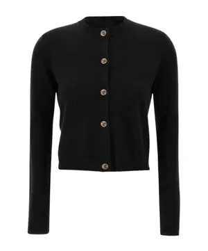 Marella Ribbed-knit Crew-neck Top - Black