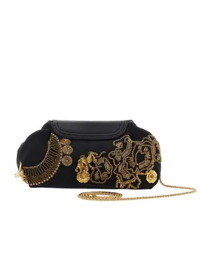 Dries Van Noten Chain Clutch - Black