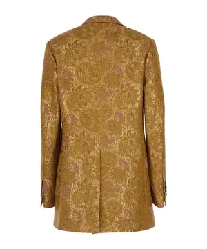 Dries Van Noten Long-sleeve Blazer - Metallic