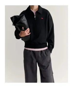 Maison Kitsuné Polo-collar Sweatshirt