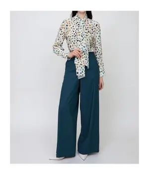 Marella Elastic-waist Wide-leg Casual Trousers