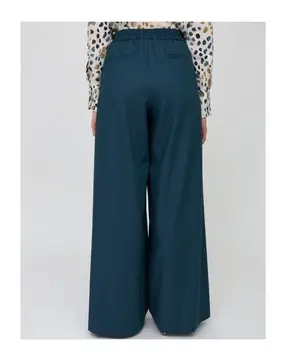 Marella Elastic-waist Wide-leg Casual Trousers