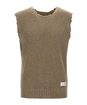 MAISON MARGIELA Numeric Signature Vest - Beige