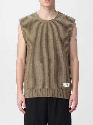 MAISON MARGIELA Numeric Signature Knitted Vest - Beige