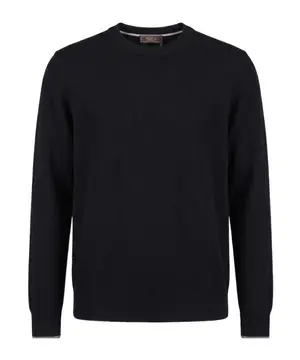 Peserico Crew-neck Long-sleeve Knit Top