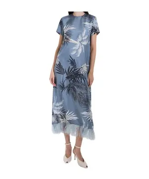 Marella Printed Short-sleeve Dress - Multi-color