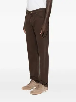 Incotex Logo-patch Belt-loop Trousers