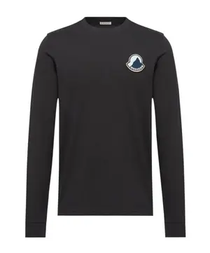 Moncler Logo Cotton Long Sleeve T-shirt
