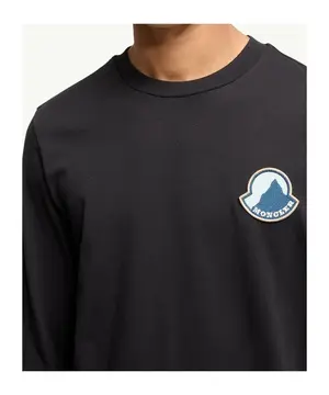 Moncler Logo Cotton Long Sleeve T-shirt